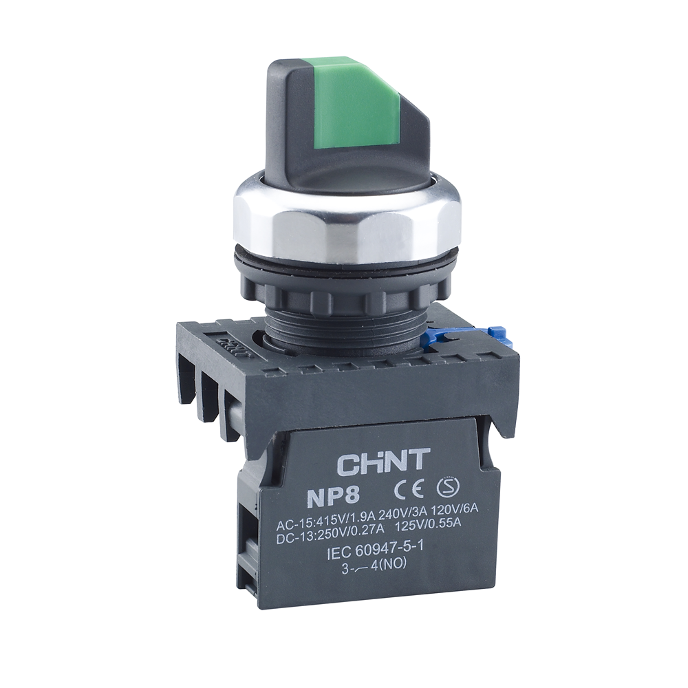 Chint Selector Switch 3 Pos Spring Return 2XNO IP65 – EasyPower Solar