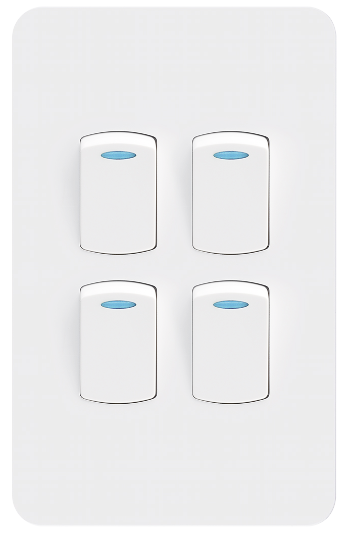 4 Lever 1 Way Switch 16A 2x4 – EasyPower Solar