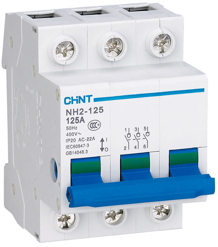 CHINT 3 Pole Din Rail Isolator 3P 63A – EasyPower Solar