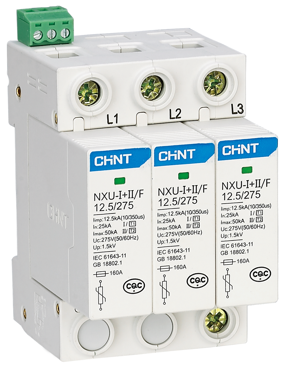 CHINT Surge Arrestor 12.5kA 275V 1P+N Class1+2 – EasyPower Solar